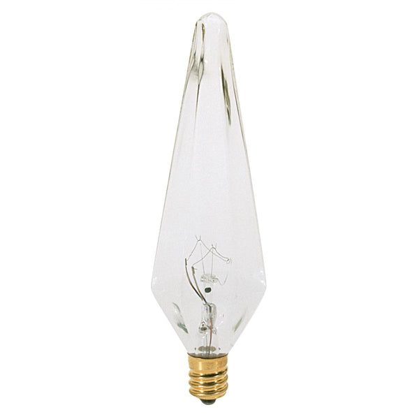 Retro Prismatic 25 Watt Clear Incandescent Light Bulbs for Chandeliers ...