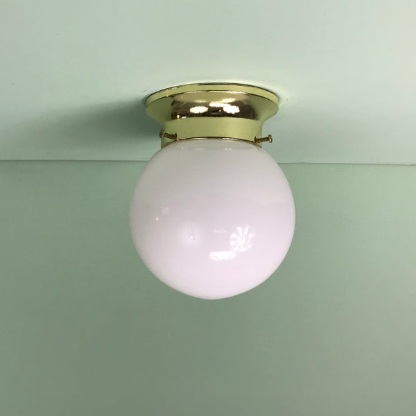 6" Mini Flush Mount Globe Light by Practical Props